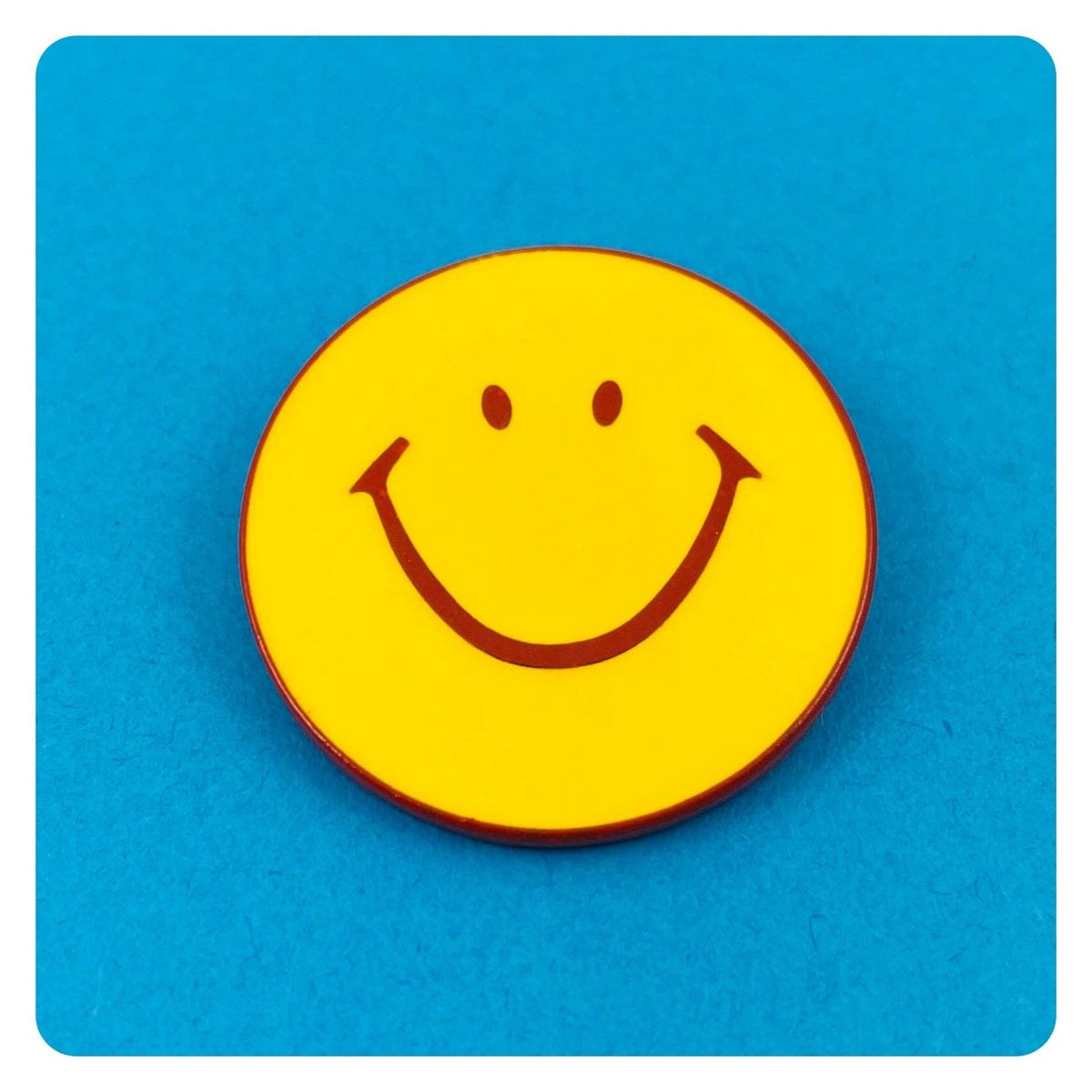 Smiley Face Enamel Pin – Vortex Souvenir