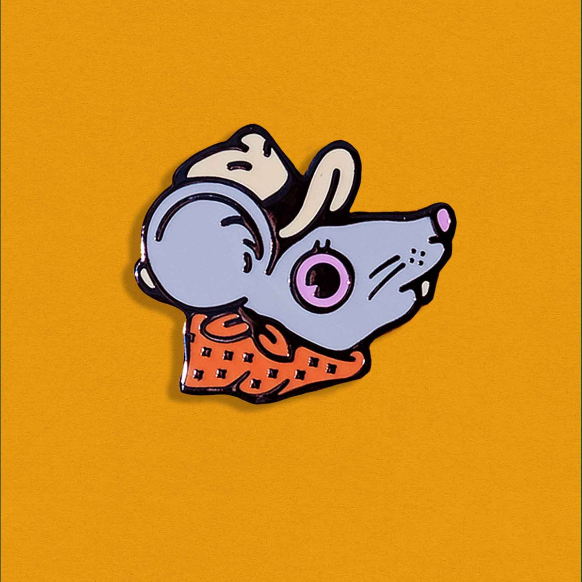 Rodeo Rat Enamel Pin – Vortex Souvenir