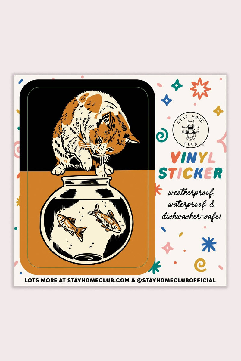 Fishbowl Vinyl Sticker – Vortex Souvenir