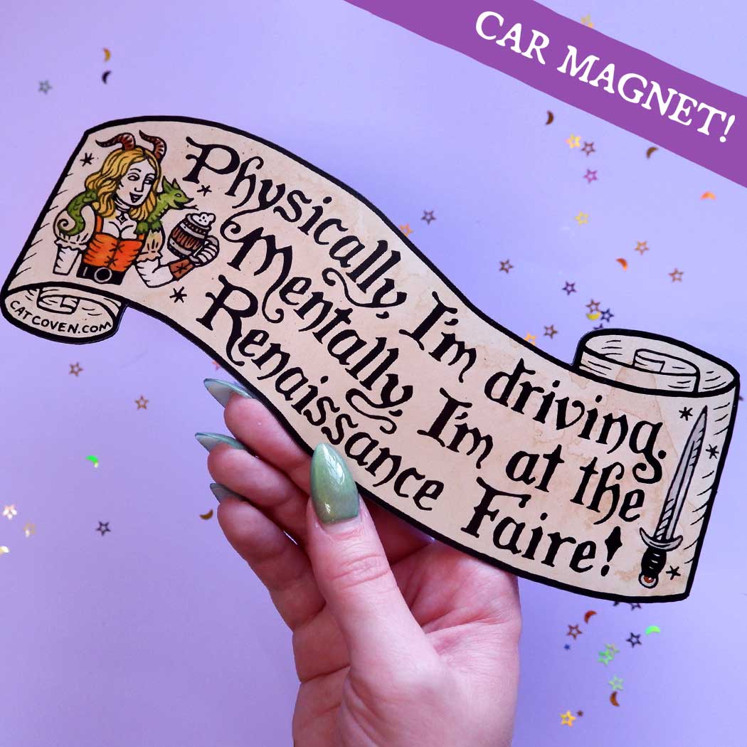Renaissance Faire - Car Magnet – Vortex Souvenir