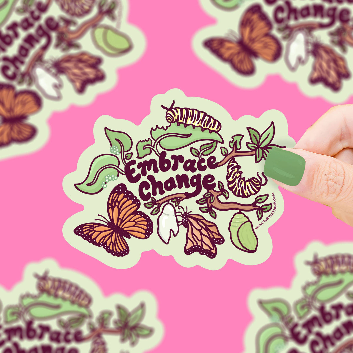 Embrace Change Vinyl Sticker – Vortex Souvenir