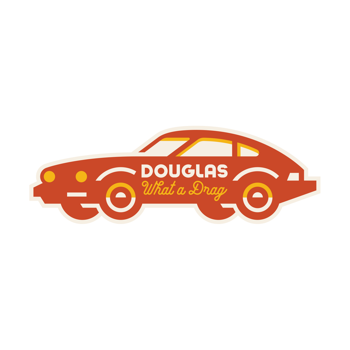 Drag Douglas Sticker – Vortex Souvenir