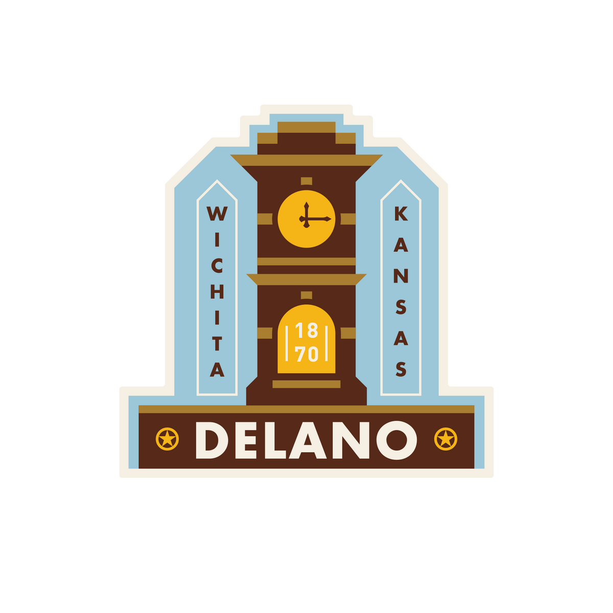 Delano Tower Sticker – Vortex Souvenir