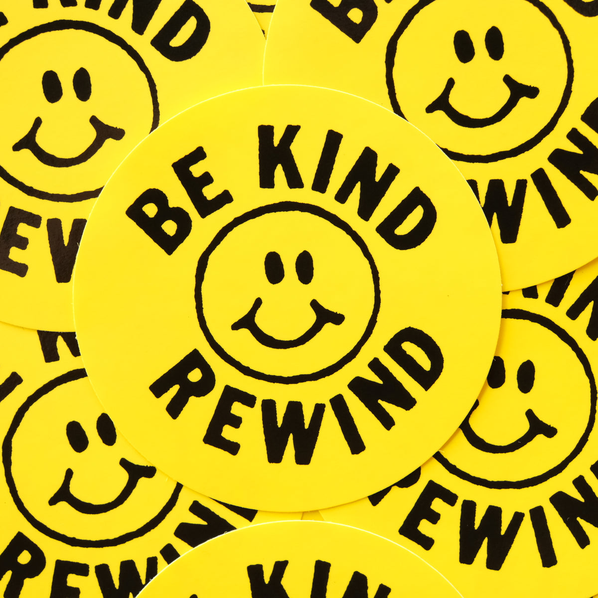 "Be Kind Rewind" VHS Sticker – Vortex Souvenir