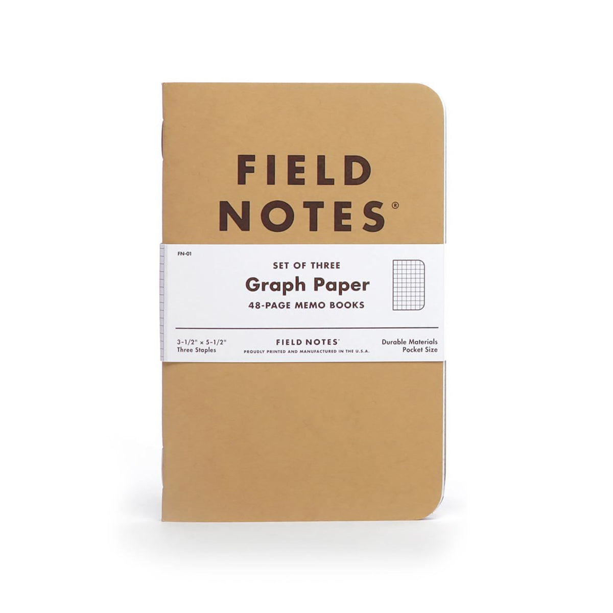 Field Notes - Set of Three Graph Paper – Vortex Souvenir